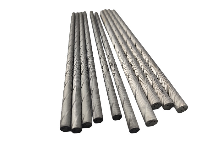 Ground Surface Finish Tungsten Carbide Helical Rod with Cooling Holes ...